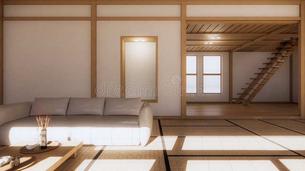 Scene Multi Function Room Ideas, Japanese Room Interior Design.3D ...