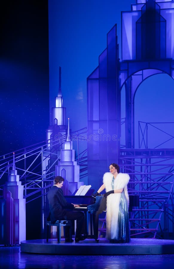 Scene from Musical. Musical Theatre.Moscow Editorial Stock Photo ...