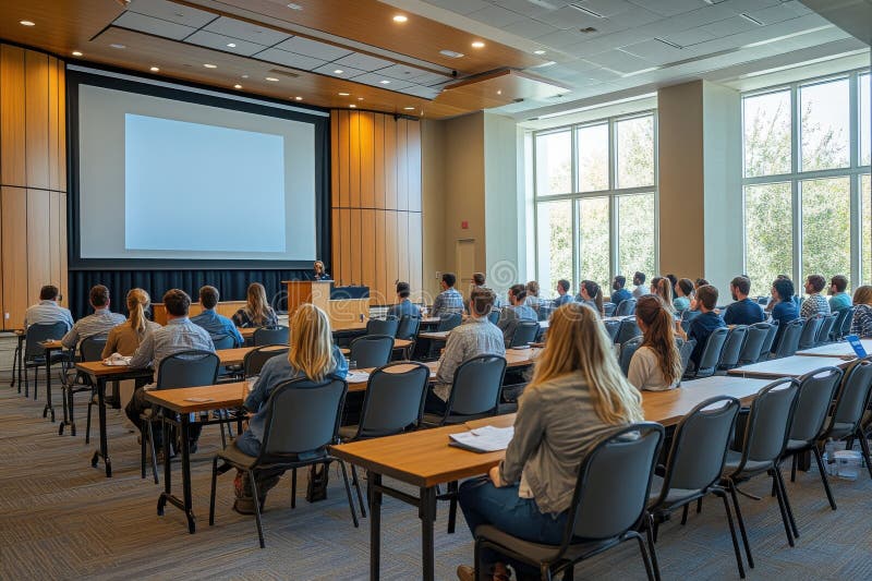 Scene is One of Learning and Education Stock Photo - Image of congress ...