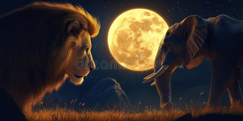 Scene is Peaceful and Serene, As the Two Animals Coexist in the Same ...