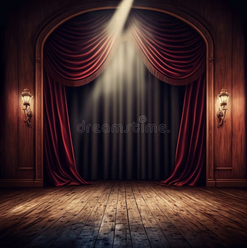 Scene. Performance. AI Generation Stock Illustration - Illustration of ...