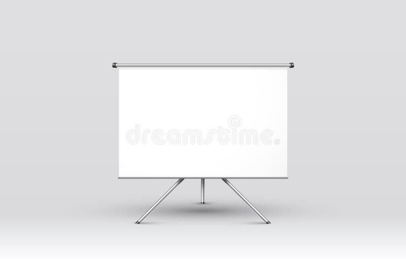 Scene Presentations Board, Table White Display. Vector Stock Vector ...