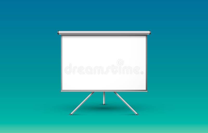 Scene Presentations Board, Table White Display. Vector Stock Vector ...