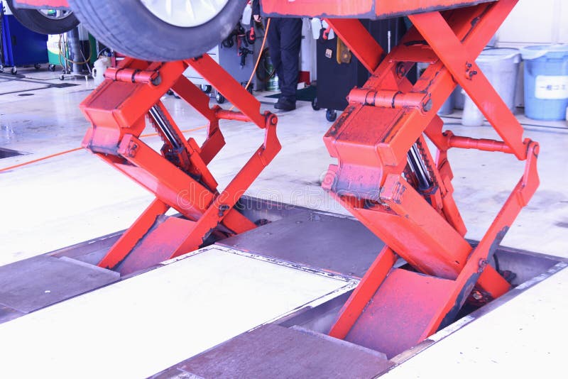 Car Maintenance and Inspection Work. Stock Image - Image of hand, check ...