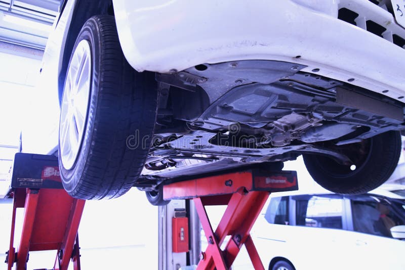 Car Maintenance and Inspection Work. Stock Image - Image of automobile ...