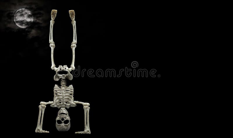 Skeleton Doing Jumping Jacks