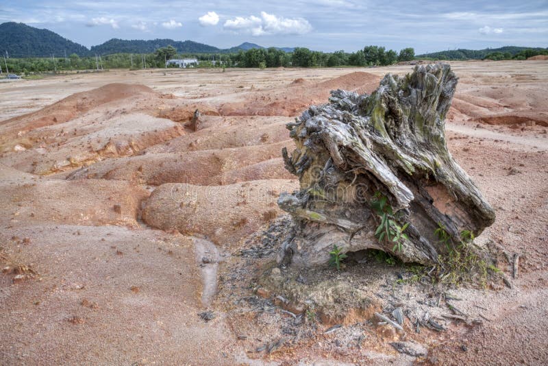 Scene of the Soil Erosion Landscape. Stock Photo - Image of rough, rock ...