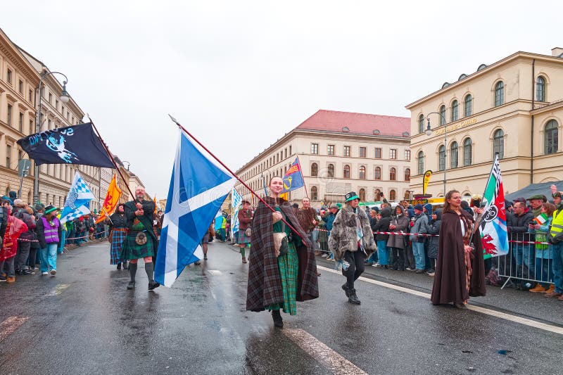 Scene from St. Patrick S Day in Munich on the 16th of Mars 2025 ...