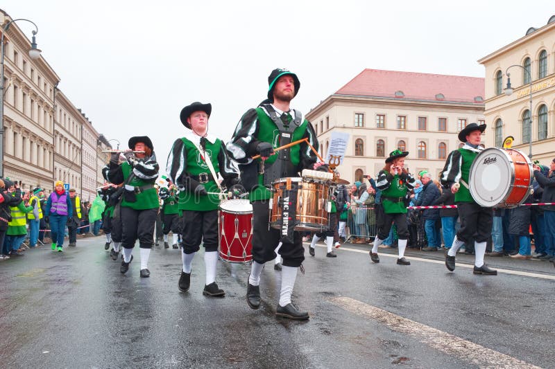 Scene from St. Patrick S Day in Munich on the 16th of Mars 2025 ...