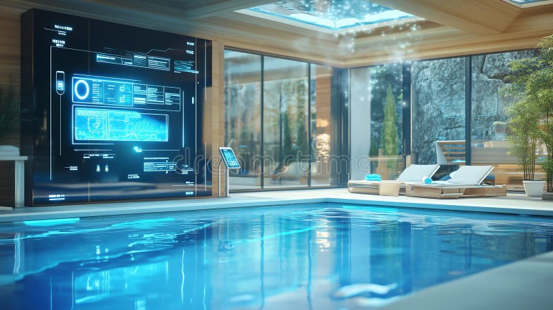 Scene of a Swimming Pool Being Equipped - Installation and Modern ...