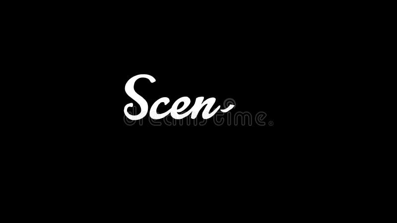 "Scene 3" Text Writing Animation ( 4k Stock Footage - Video of announce ...