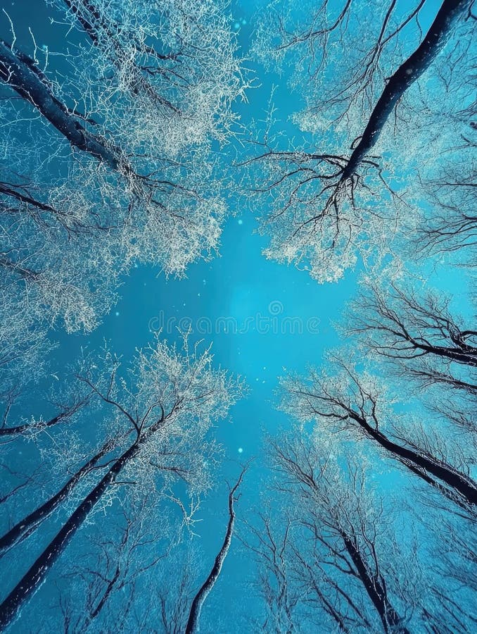 Forest View from Ground Looking Up Stock Image - Image of outdoors ...