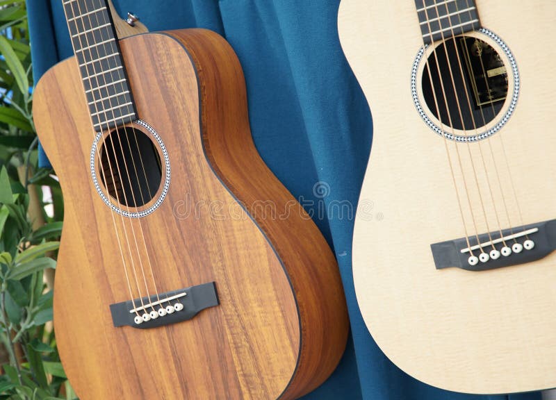 Scene of two guitars stock photo. Image of equipment - 129804952