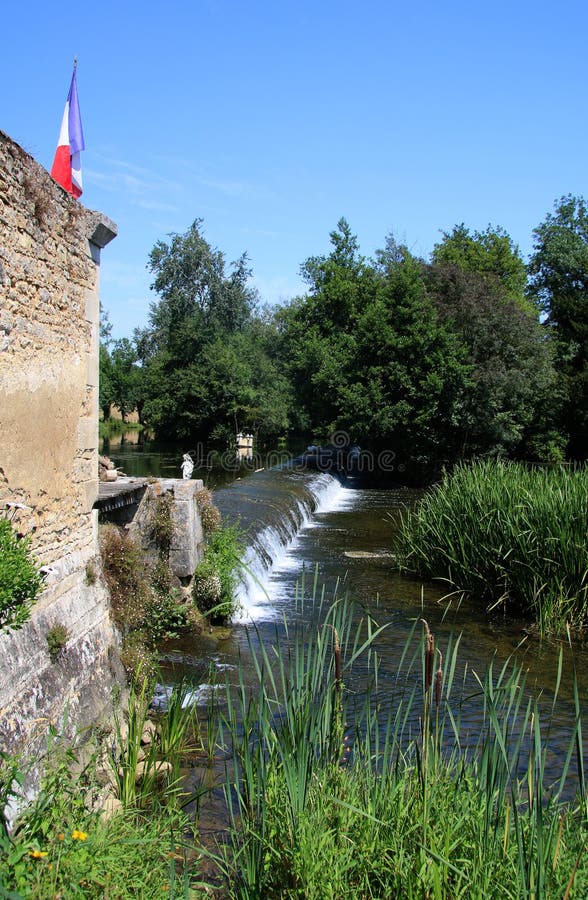 Scene at Verteuil-Sur-Charente Stock Photo - Image of fishing, europe ...