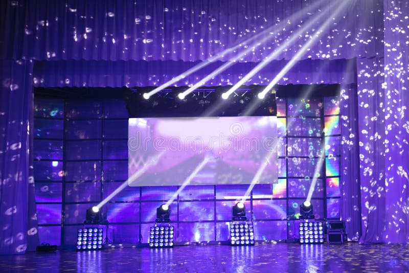 Scene in violet light stock photo. Image of decoration - 230708036