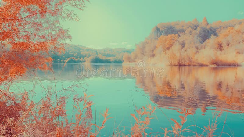 Scenery in acid color stock photo. Image of scenery - 309011204
