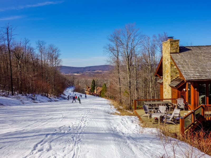 Scenery Around Timberline Ski Resort West Virginia Stock Image - Image ...