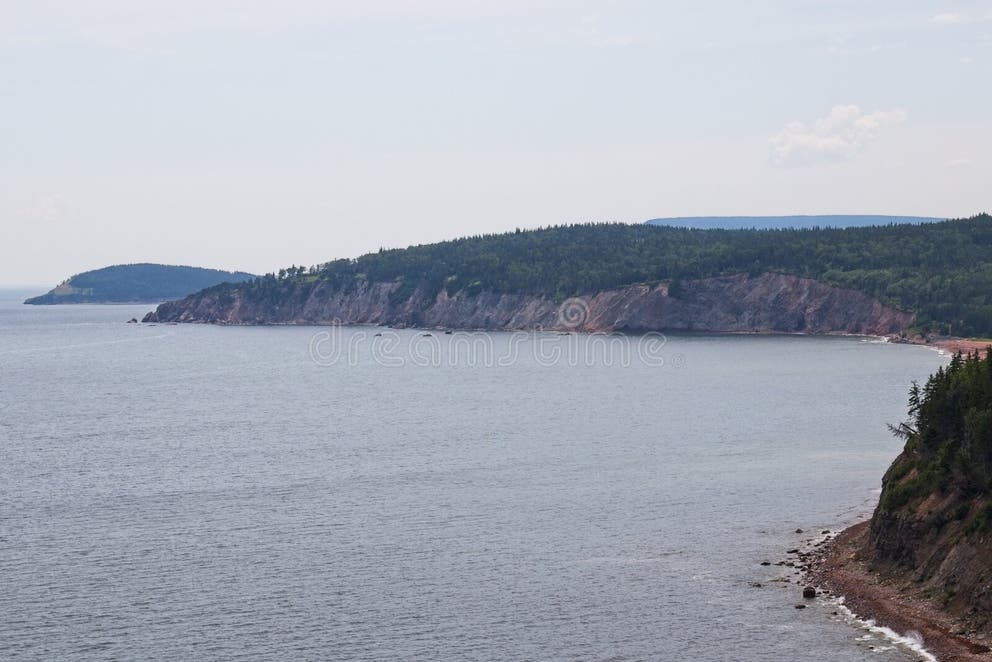 The Scenery of the Atlantic Coast Stock Image - Image of water, trail ...