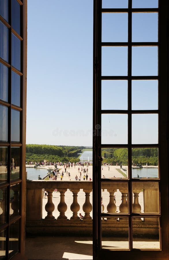 Scenery through the Big Window Stock Photo - Image of watch, decoration ...