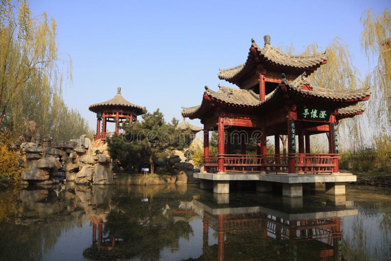 Scenery of Chinese Traditional Architecture Stock Photo - Image of ...