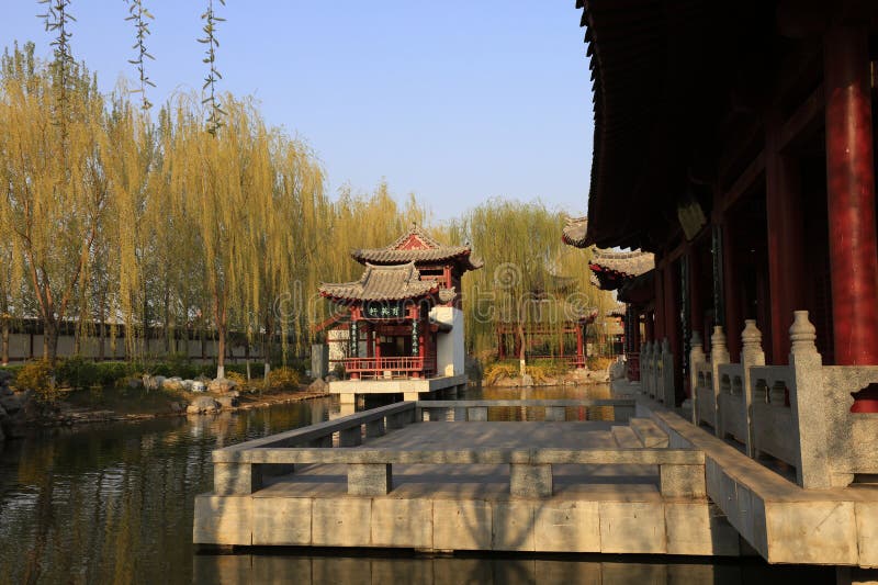 Scenery of Chinese Traditional Architecture Stock Photo - Image of ...
