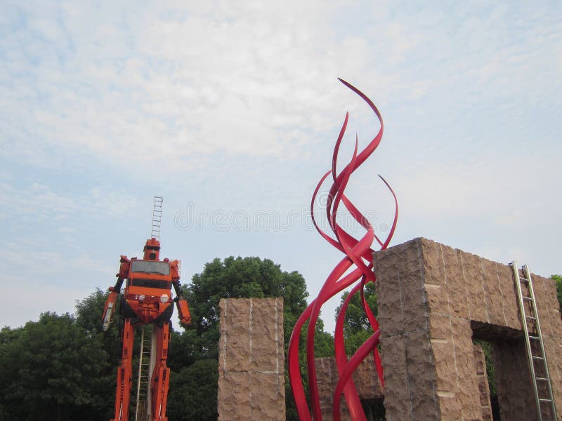 Scenery of city stock photo. Image of statue, monument - 43221218