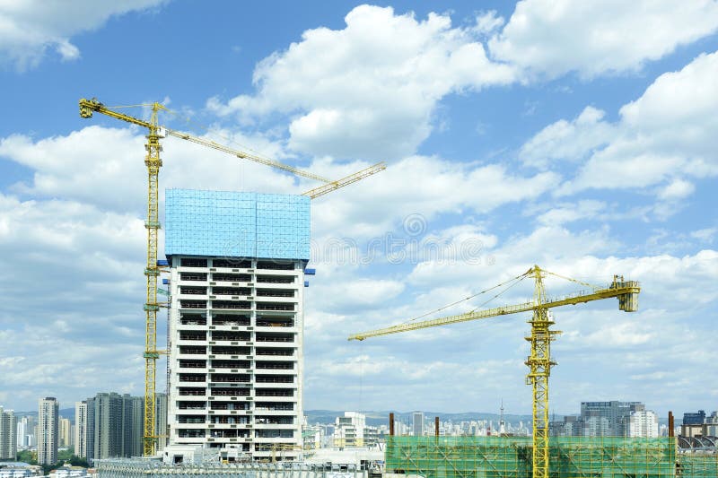 Construction site scenery stock image. Image of landscape - 283388537