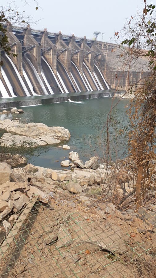 Scenery Dam Waterfalling Natrue Beauty Stock Photo - Image of beauty ...