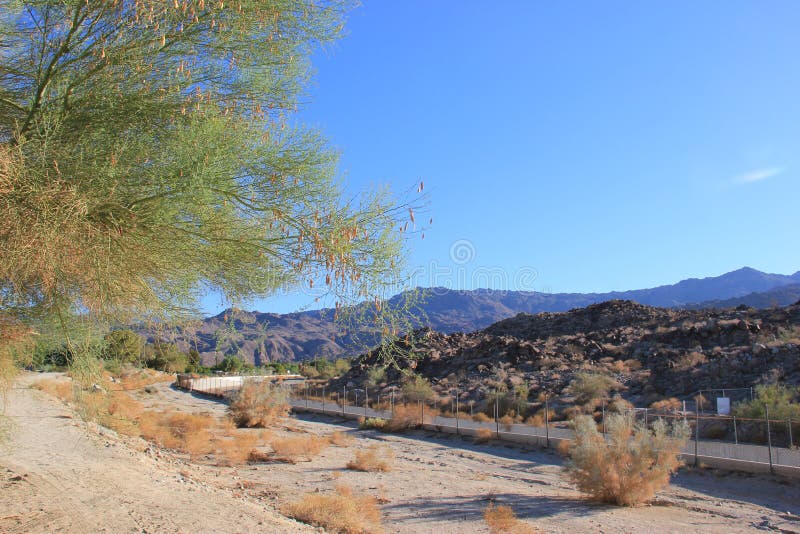 Scenery of Desert Area stock photo. Image of direction - 44991810