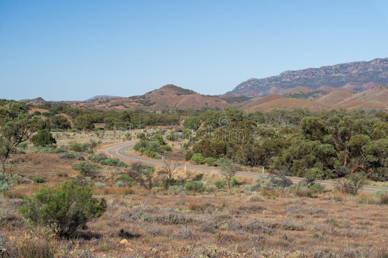 Scenery by the Elder Range Lookout in the Flinders Ranges Stock Image ...