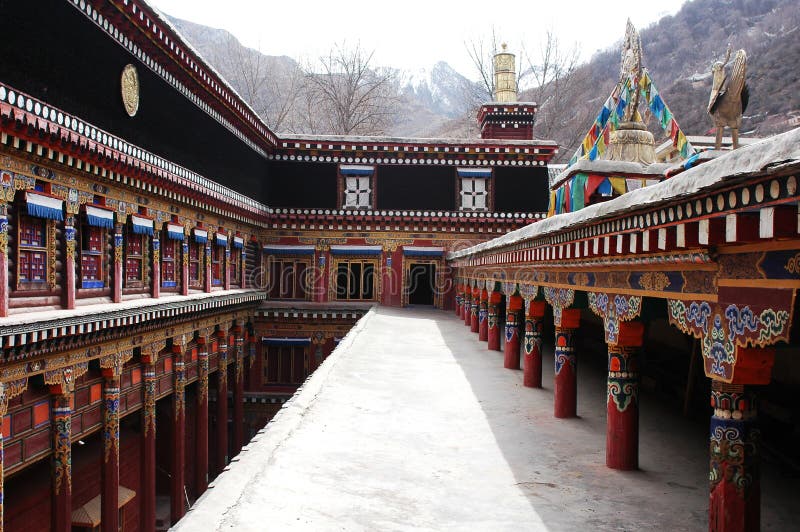 Scenery of a Famous Lamasery Stock Image - Image of prayer, skies: 12665791