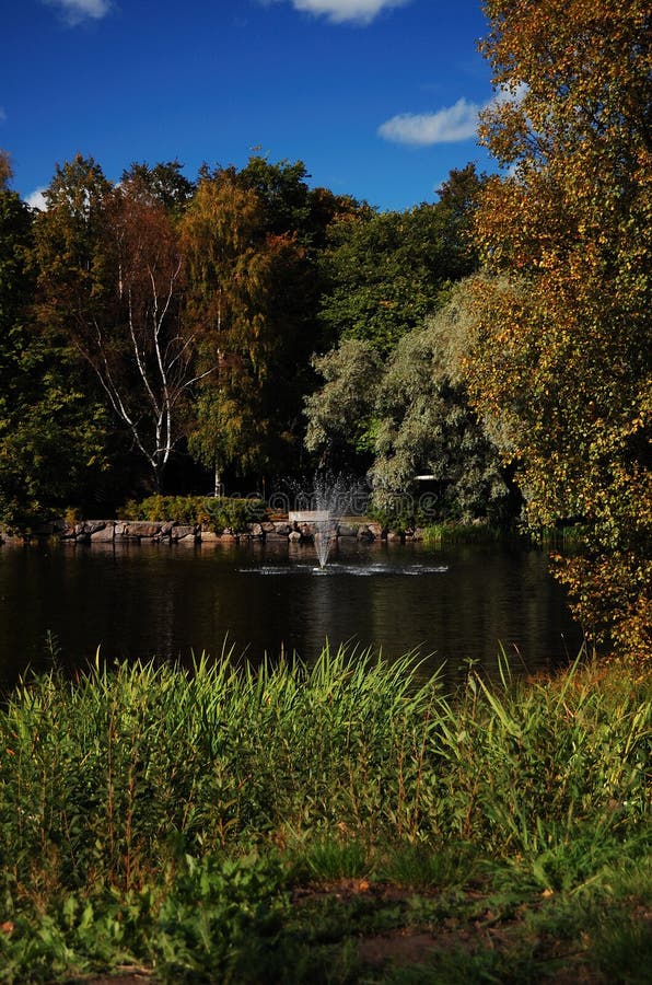 Scenery with fountain stock image. Image of beautiful - 13374395