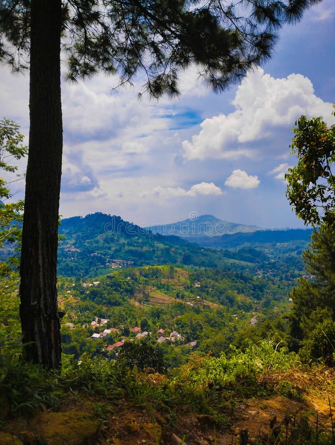 The Scenery from the Hill Climbing Route Stock Photo - Image of hill ...