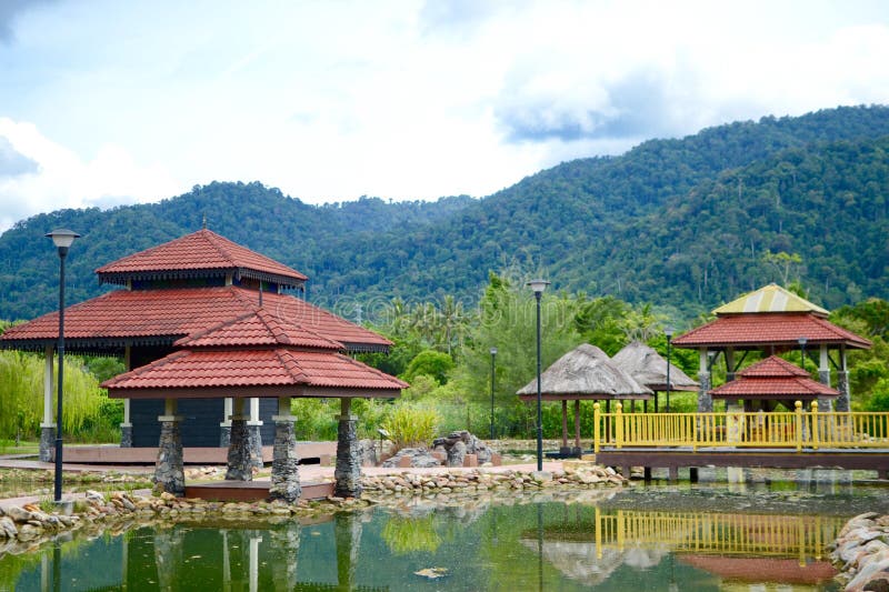 Scenery in the hot spring stock photo. Image of scenery - 92216030