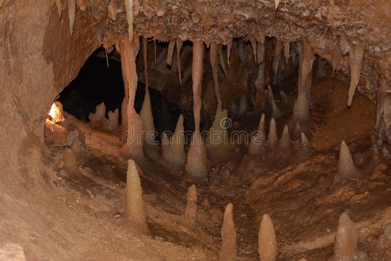 Scenery from the Inside of a Cave Stock Photo - Image of geological ...