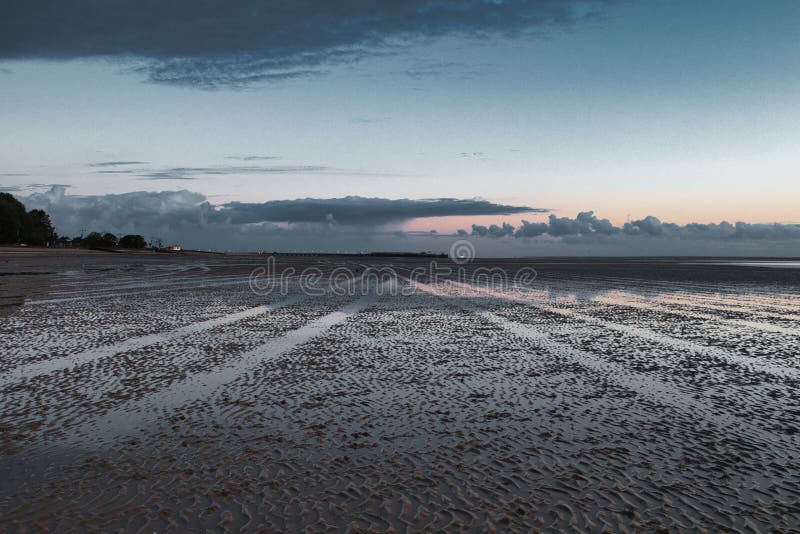 Scenery of the Isle of Wight at Sunset in England Stock Photo - Image ...