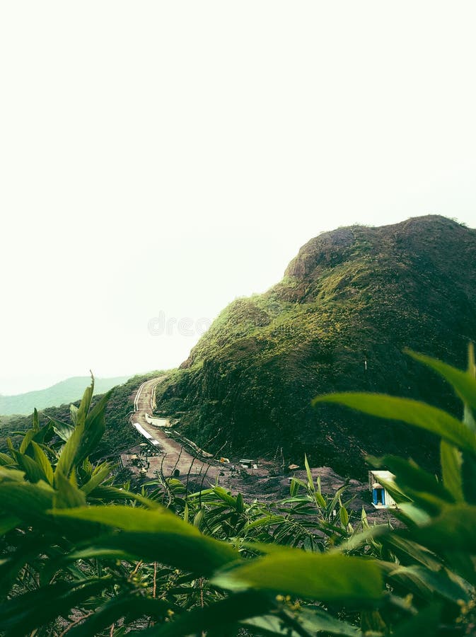 The Scenery of Kelud Mountain Stock Image - Image of nature, green ...
