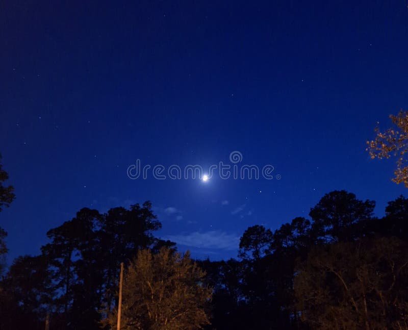 Scenery of a Lovely Night Sky Stock Image - Image of night, scenery ...
