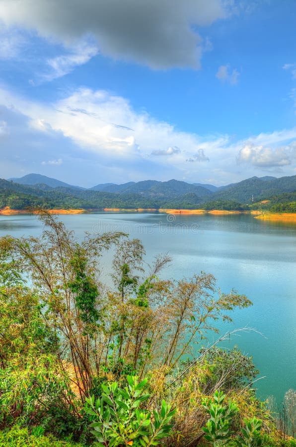 Scenery of Man Made Lake at Sungai Selangor Dam during Midday Stock ...