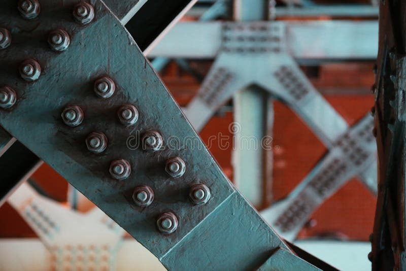 Scenery of the Metal Steel Frame Stock Image - Image of metal ...