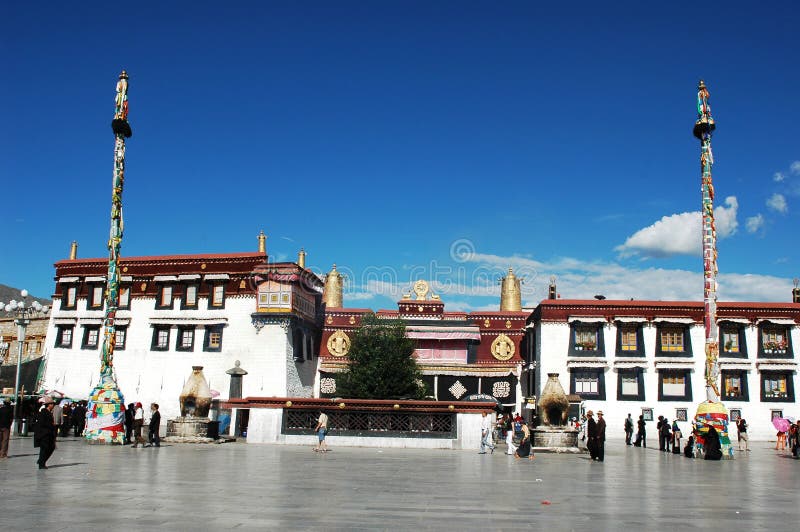 Scenery of the Most Famous Lamasery in Lhasa Stock Photo - Image of ...