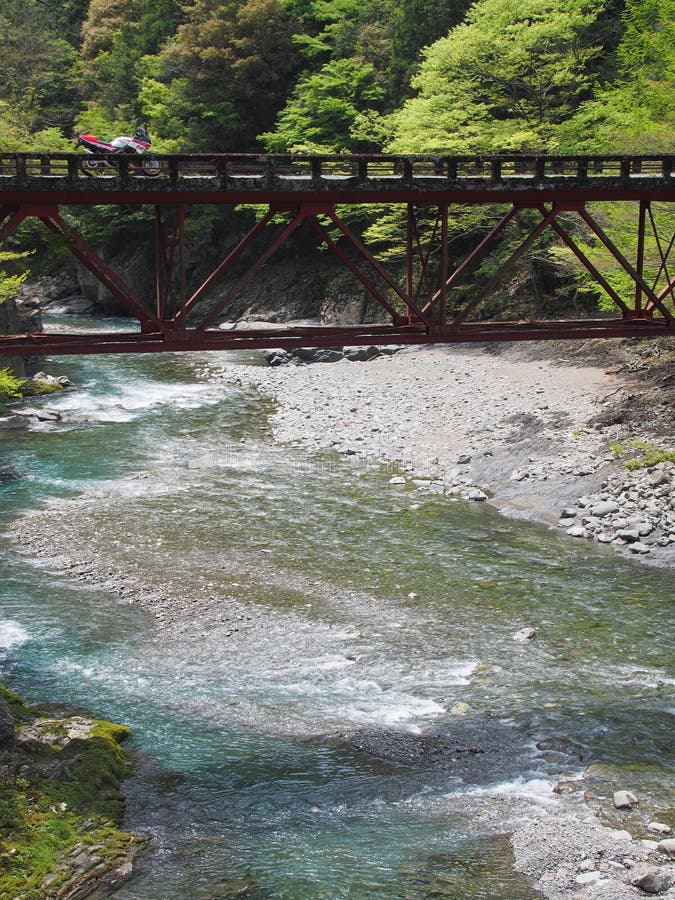 Scenery with a motorcycle stock image. Image of bike - 92006089