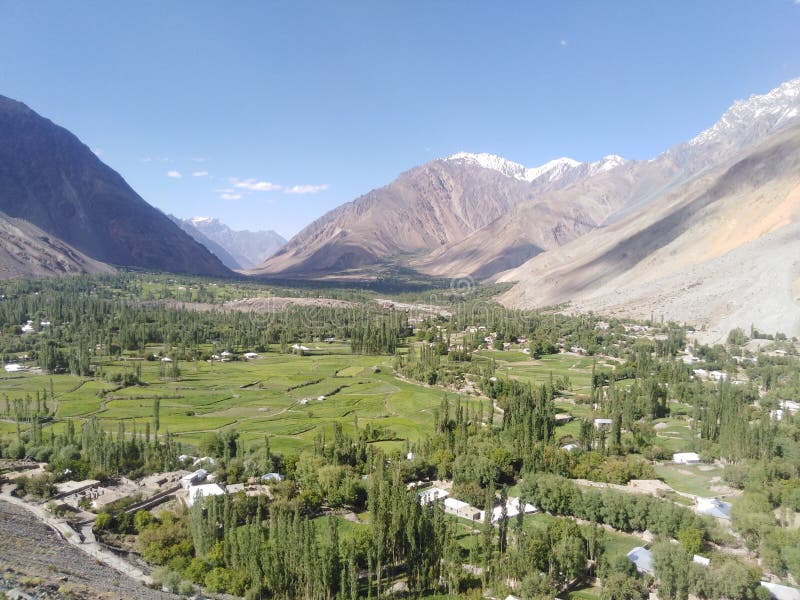 Scenery of Mountain Valley Overview Beautiful Scene Stock Image - Image ...