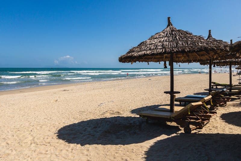 My Khe Beach in Da Nang, Central Vietnam Stock Image - Image of scenic ...