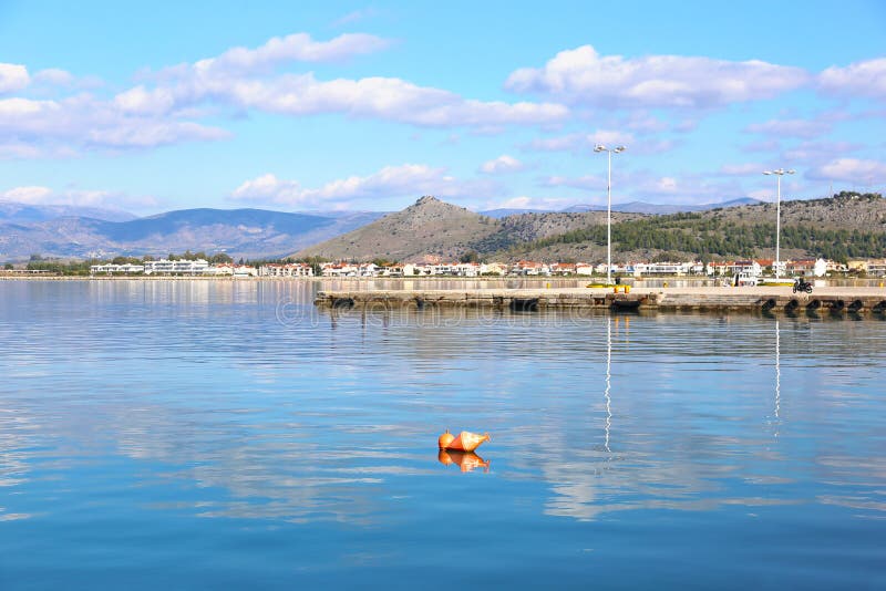 Scenery of Nafplio Town Argolis Greece Stock Image - Image of blue ...