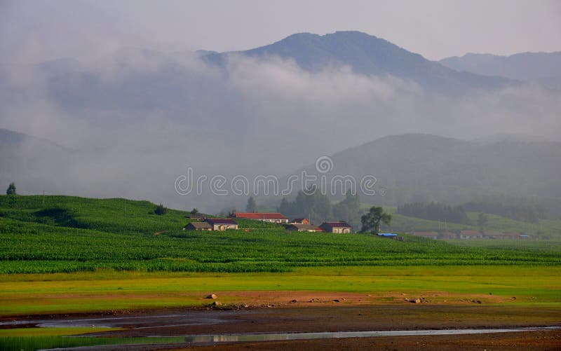 Scenery near Songhua River stock image. Image of colorful - 38259119