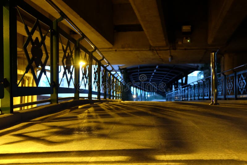 Overpass lit up at night stock photo. Image of overpass - 35651636