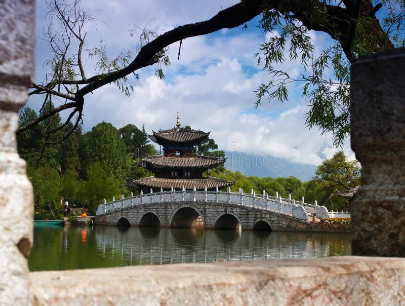 A Scenery Park in Lijiang China Stock Photo - Image of china, street ...