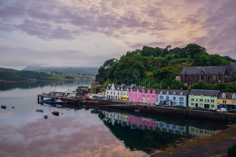 Portree Harbor stock image. Image of harbor, scotland - 4623603