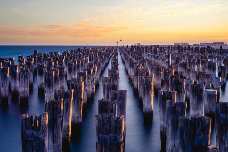Princes Pier, Port Melbourne, Australia Stock Image - Image of calm ...